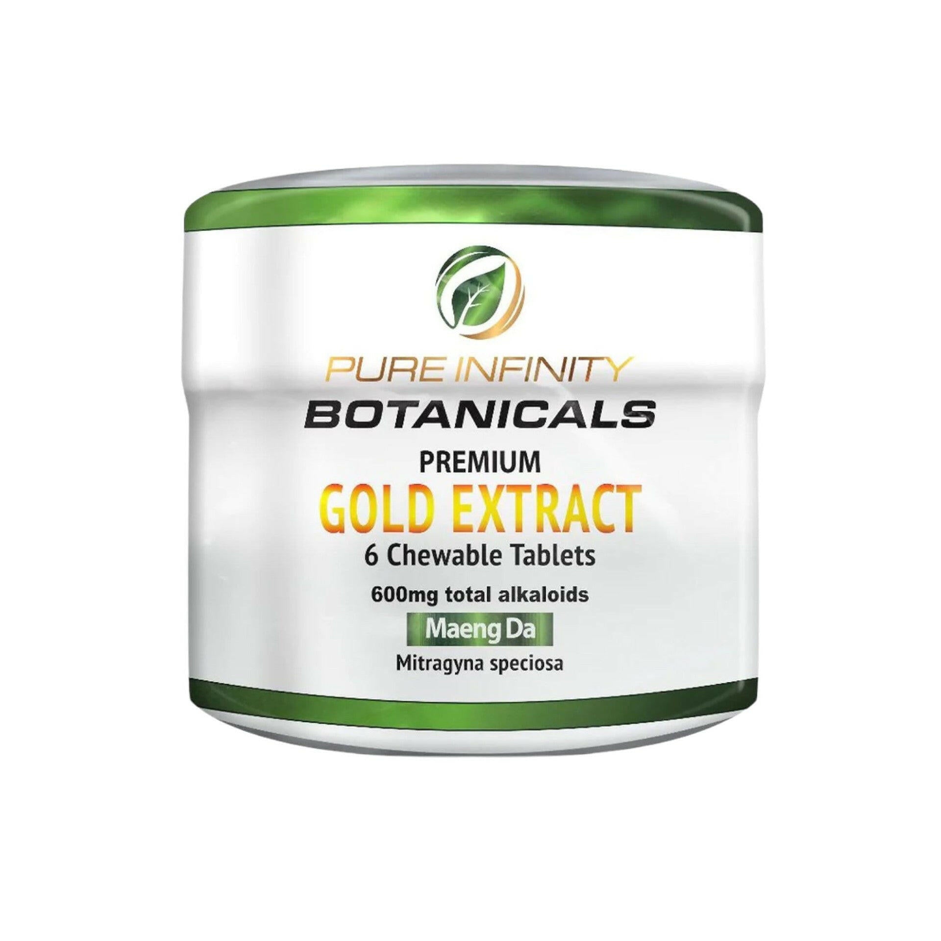 Pure Infinity Botanicals Gold Kratom Extract 6 Tablet- Best Price – SG ...